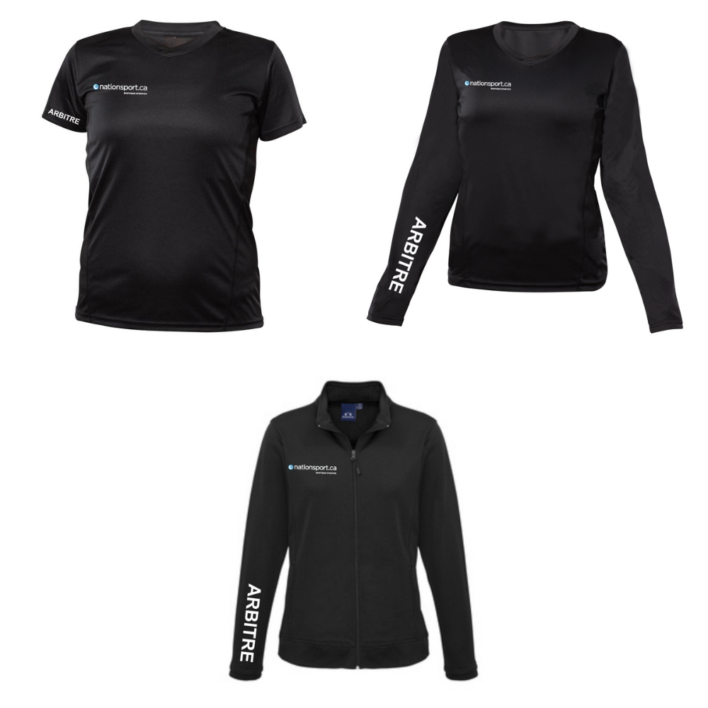 Ensemble de vêtements pour arbitre - Féminin - Noir - Version avec ...
